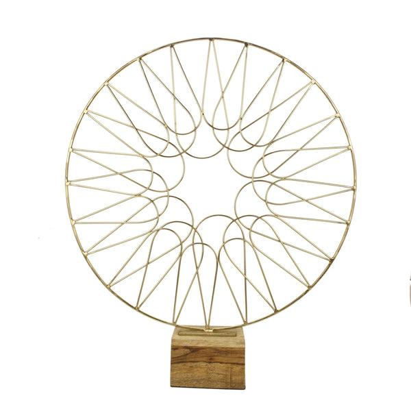 Geometric Wheel Gold Object – Maison Modern